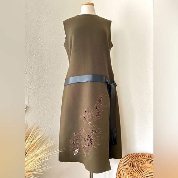 Kenar | Dresses | Vintage Kenar Wool And Angora Sleeveless Sheath Dress ...